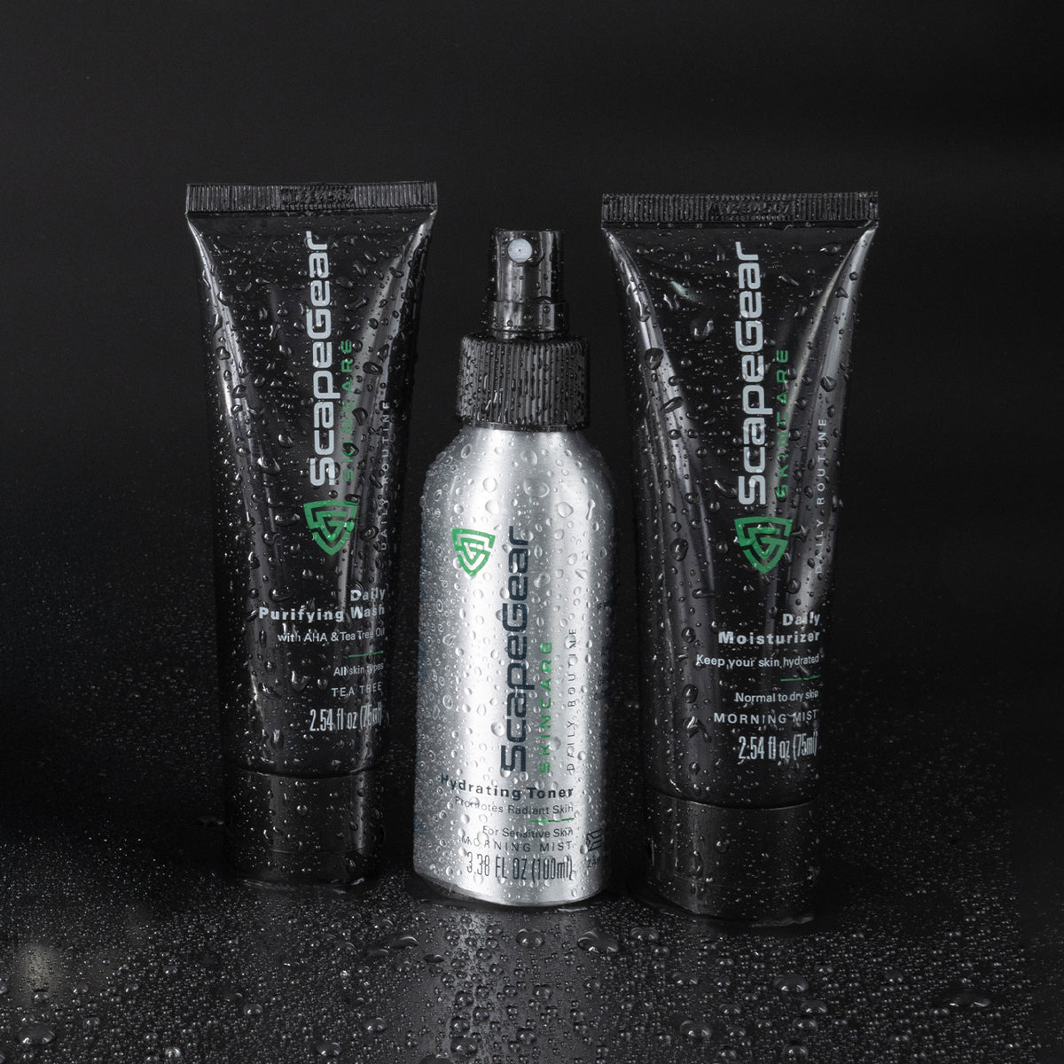 Daily Routine Bundle - Cleanse, Hydrate & Protect Skin – Scape Gear Global